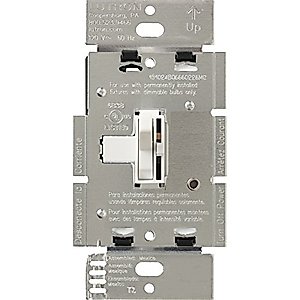 Lutron Toggler 1000-Watt Single-Pole Incandescent Dimmer Switch, AY-10P-WH, White