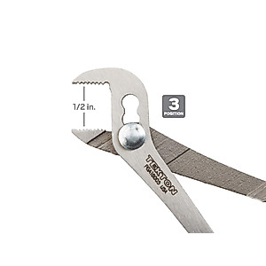 TEKTON 5 Inch Angle Nose Slip Joint Pliers (1/2 in. Jaw) | PGA16005