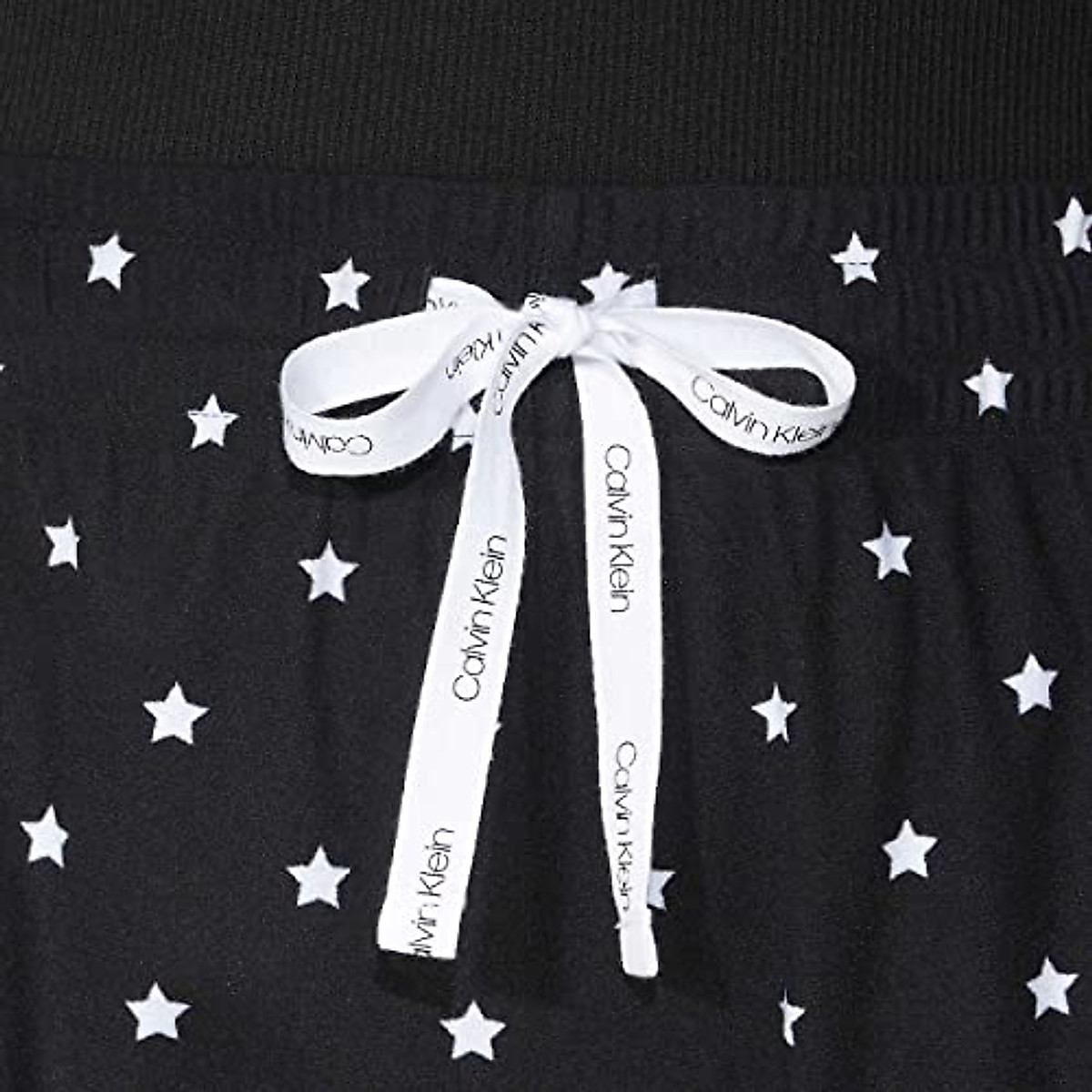 Calvin Klein Womens 2 Piece Fleece Pajama Set Black