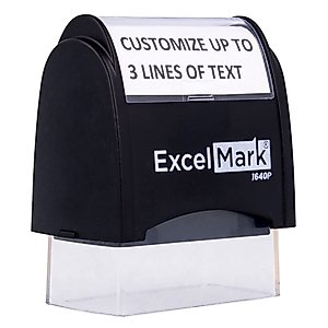 ExcelMark High Definition Personalized Rubber Stamp