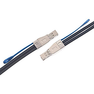 ipolex 12G External Mini SAS HD SFF-8644 to SFF-8644 Cable for Server, Raid Card & PCI Express Controller, 1-m(3.3ft)