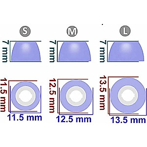 Rqker Foam Eartips Compatible with Galaxy Buds Pro SM-R190 Galaxy Buds 2 Pro SM-R510, 6 Pairs S/M/L Sizes Soft Memory Foam Earbuds Tips Compatible with Galaxy Buds Pro Galaxy Buds 2 Pro, 12 sml Violet