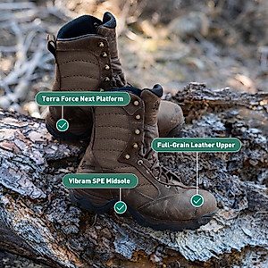 Danner Pronghorn 8” Hunting Boots for Men - Waterproof Gore-Tex and Full-Grain Leather, Cushion Midsole, Torsion Shank, and Vibram Traction Outsole, Brown - 11.5 D