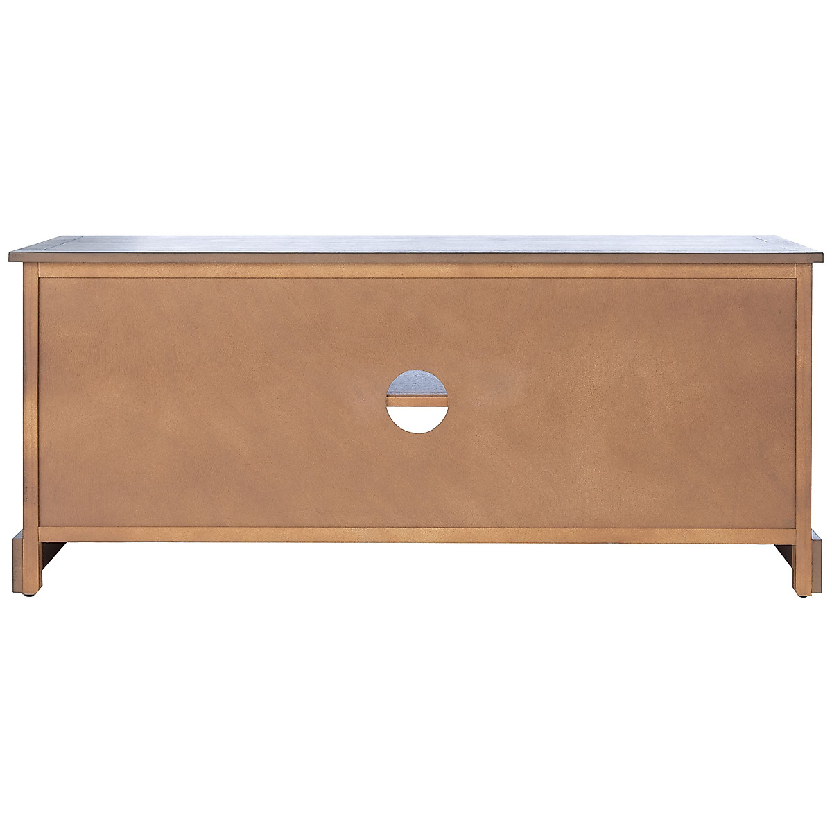 SAFAVIEH Home Collection Landers Brown 4-Drawer Media Stand (up to 55-inch Flat Screen TV)