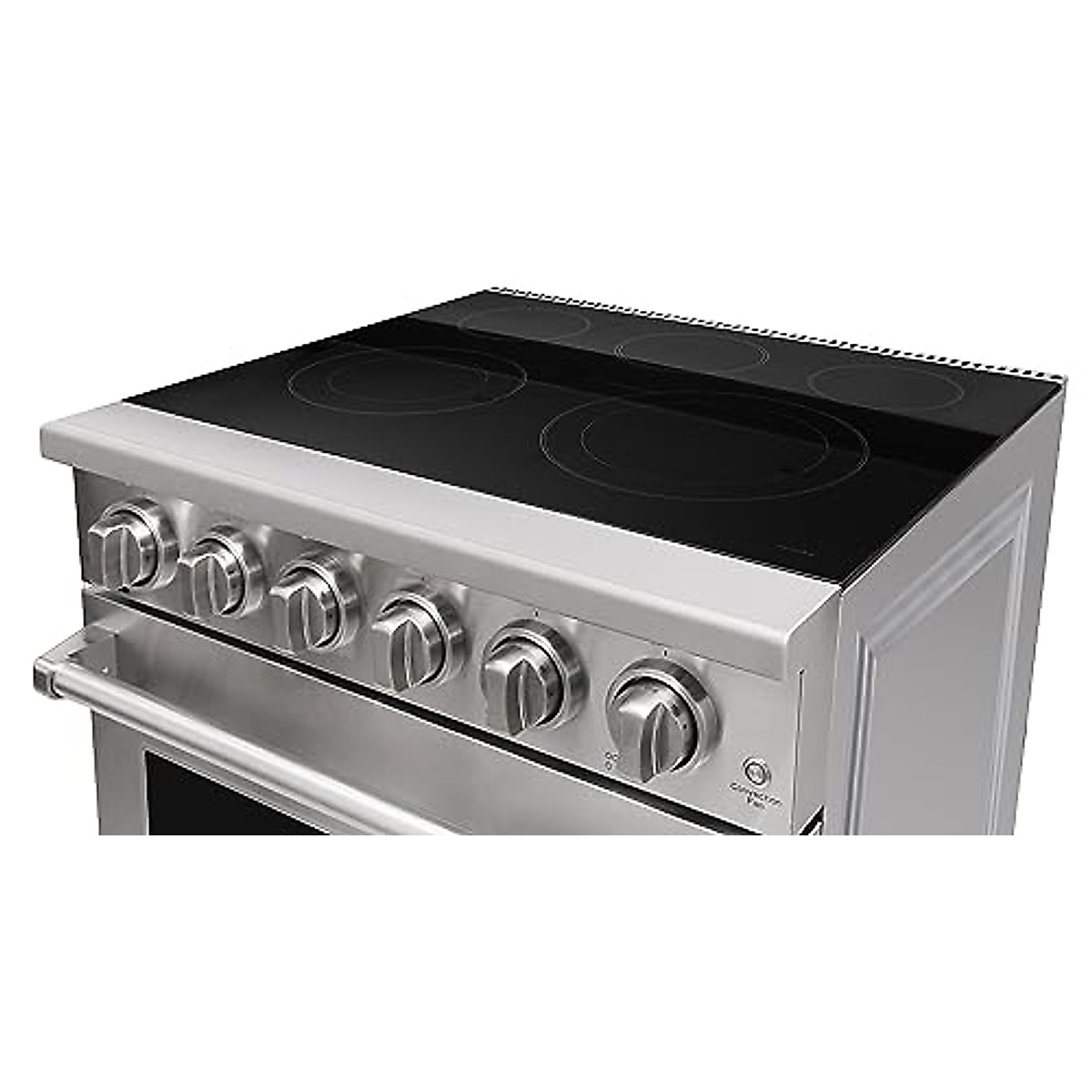 KOSTCH 30 inch Professional Electric Range with 5 Heating Elements Cooktop, 4.55 Cu. Ft. Convection Oven Capacity, Smooth Glass Top, in Stainless Steel, KOS-30RE06H (Stainless Steel)