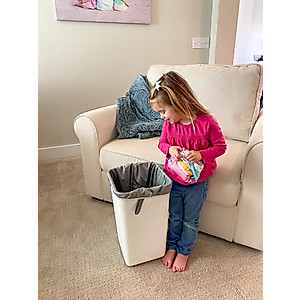 ALVABABY Reusable Diaper Pail Liner for Cloth Diaper,Rubbish Bag,Laundry,Kitchen Garbage Cans (Black Grey, Small Size：5 Gallon) LLS-B2629