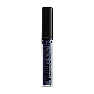 NYX PROFESSIONAL MAKEUP Glitter Goals Liquid Lipstick - Oil Spill (Black With Blue And Purple Glitter)