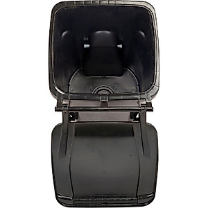 Otto 65-Gallon Mobile Trash Container, Black