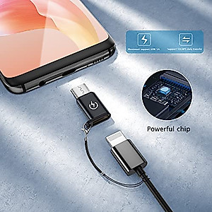 USB C to Lightning Adapter, Supports PD Fast Charging, Suitable for USB C Male to i-OS Female adapters (2), Does not Support Headphone Audio Playback