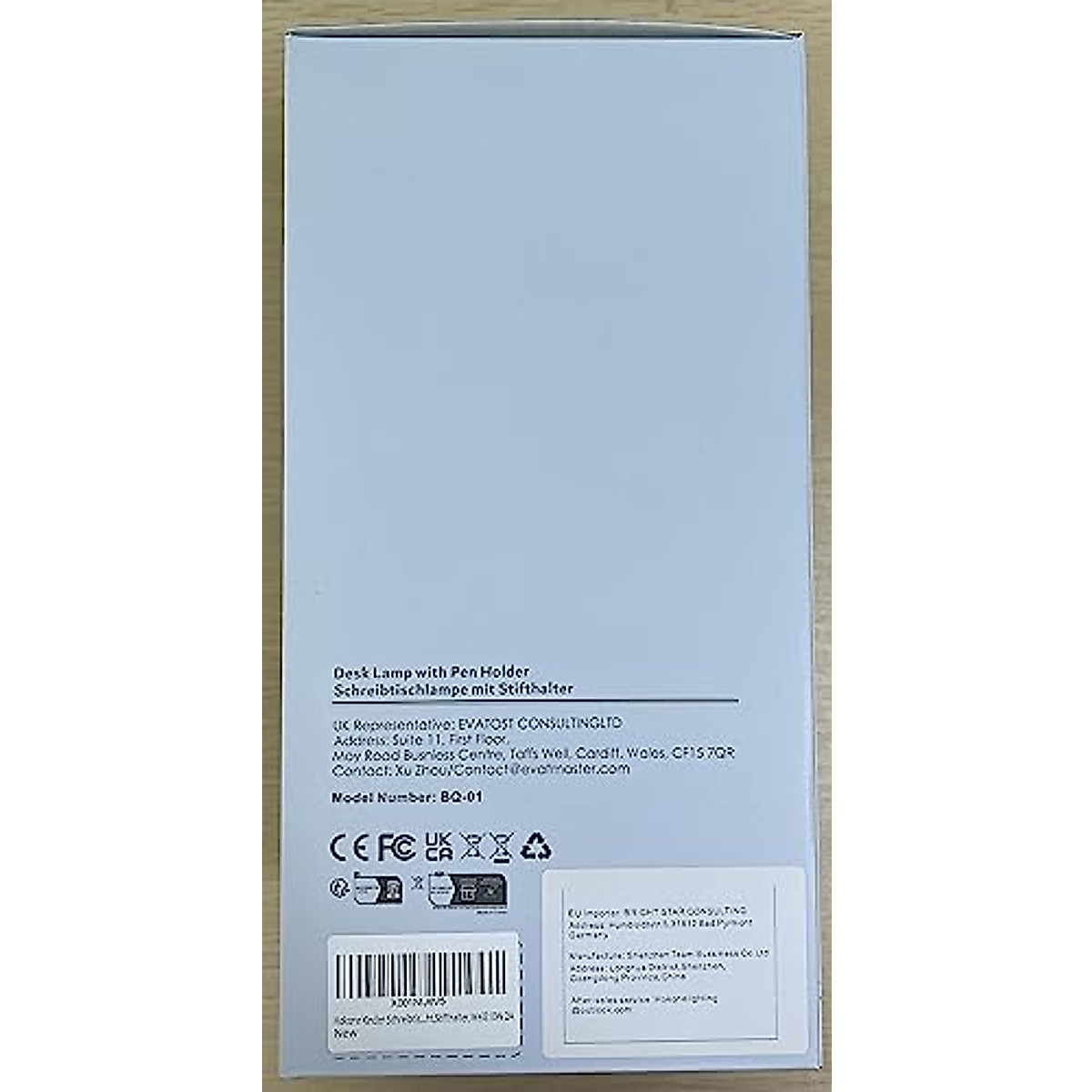 Hokone Desk Lamps for Home Office, LED Desk Lamp with Pen Holder, 10W Study Lamp with USB Adapter, Gooseneck White Desk Lamp Dimmable, RGB Touch Night Light for Kids