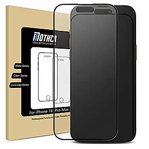 Mothca Matte Glass Screen Protector for iPhone 14 Pro Max Anti-Glare & Anti-Fingerprint Tempered Glass Clear Film Full Screen Case Friendly Bubble Free for iPhone14 Pro Max 6.7inch 2022 Smooth as Silk