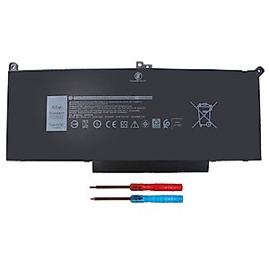 F3YGT 7480 DM3WC Battery for Dell Latitude 12 7000 7280 7290 13 7000 7380 7390 14 7000 7480 7280 7290 7490 E7280 E7480 E7490 P73G P73G002 P29S002 DM3WC DM6WC 2X39G KG7VF 451-BBYE 453-BBCF f3ygt Laptop
