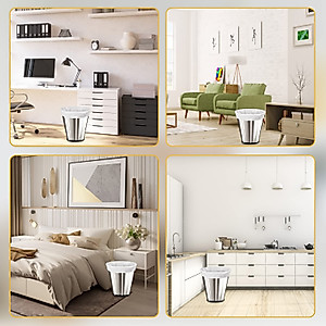 105 Count Small Trash Bags, 4 Gallon Garbage Can Liners - Unscented Wastebasket Trash Bags for Bathroom, Kitchen, Bedroom, (15 Liter)