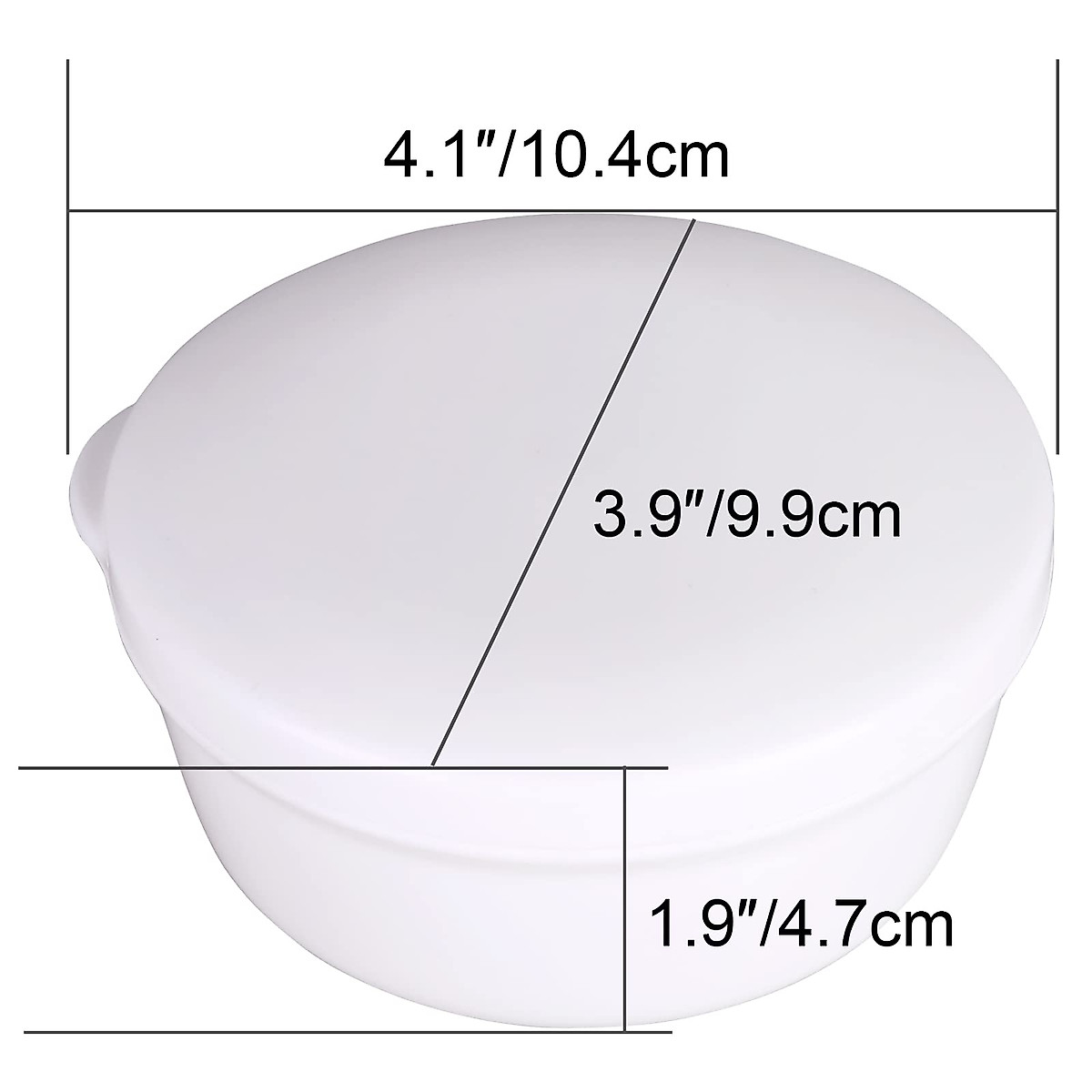 TITATI Soap Holder Travel Case Round Soap Dishes Shampoo Bar Container for Bar Soap, Soap Box for Travel Shower Gym Bathroom (Black + White)