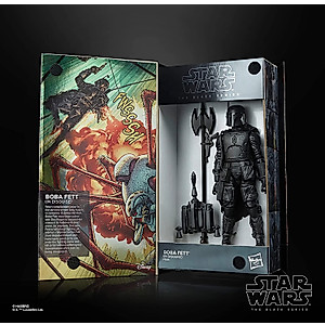 Star Wars The Black Series Boba Fett (in Disguise) SDCC Exclusive 6-Inch-Scale War of The Bounty Hunters Comic Set F5536 Multicolored Collectible by Hasbro Ages 4 and Up, Black,multicolored