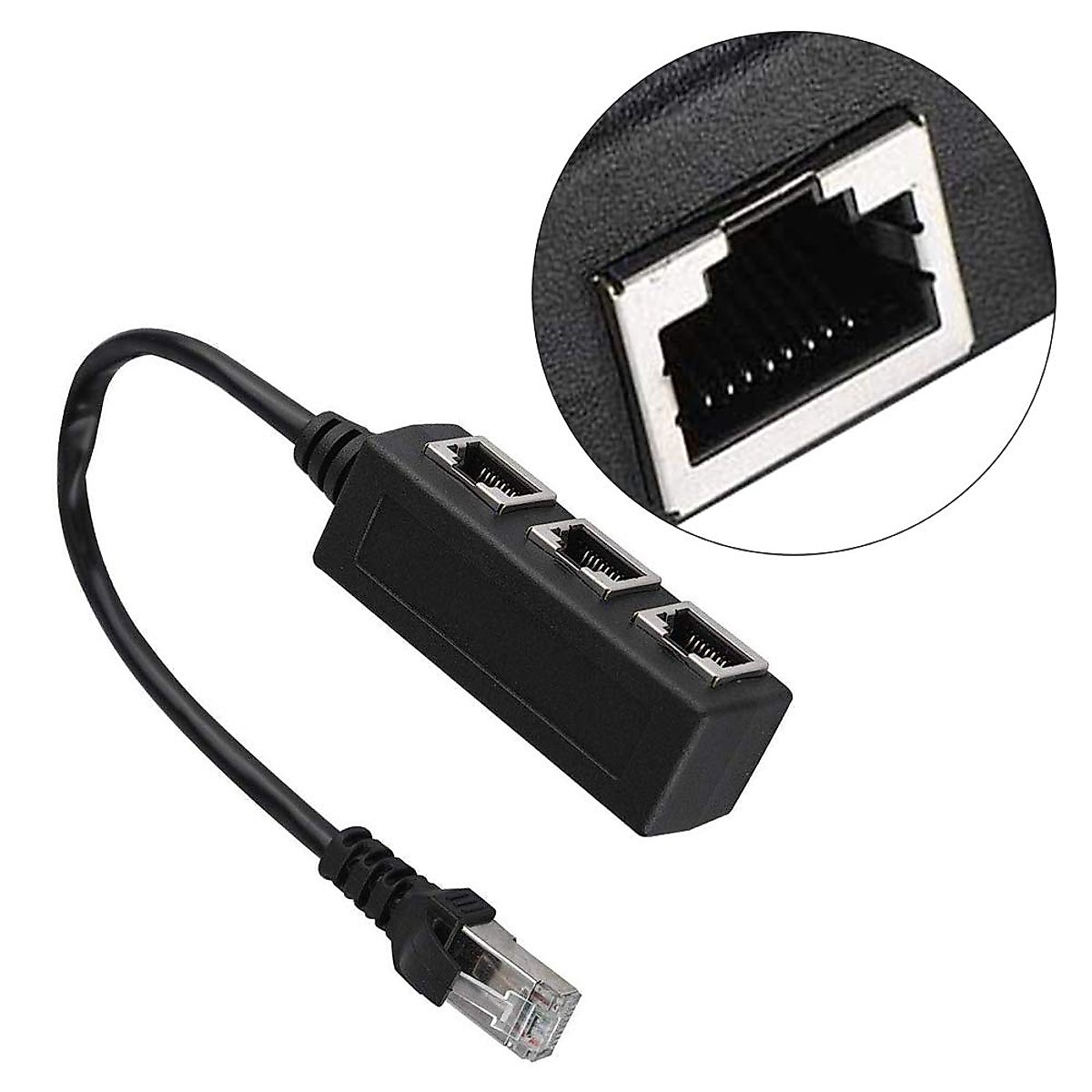 Network Splitter Adapter Network Adapter Ethernet Splitter, thernet Cable Adapter, for Router TV Box