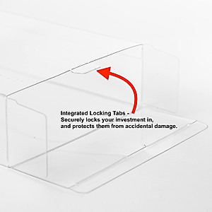 Retro As F Action Figure Protector Box (10 Pack) - UV Protective, Scratch Resistant Archival Quality Plastic Shield Display Case for Collectible Figure Storage…, Clear (RAF-TMNT-2003)