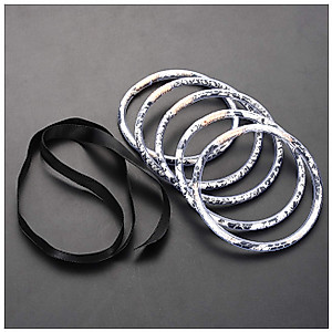 FreAire SHAMARTE Multiple Leopard Print Bangle Bracelet for Women Cheetah Print Jewelry Gummy Siliceno Rubber Wristband Snakeskin Print Bangle Wristlet 2 PCS (Leopard Print&Snakeskin)