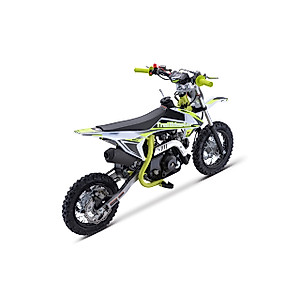 Trailmaster TM11 Dirt Bike 110cc Automatic Great Kids Bike, More power 25" inch seat 10 inch rims (green)