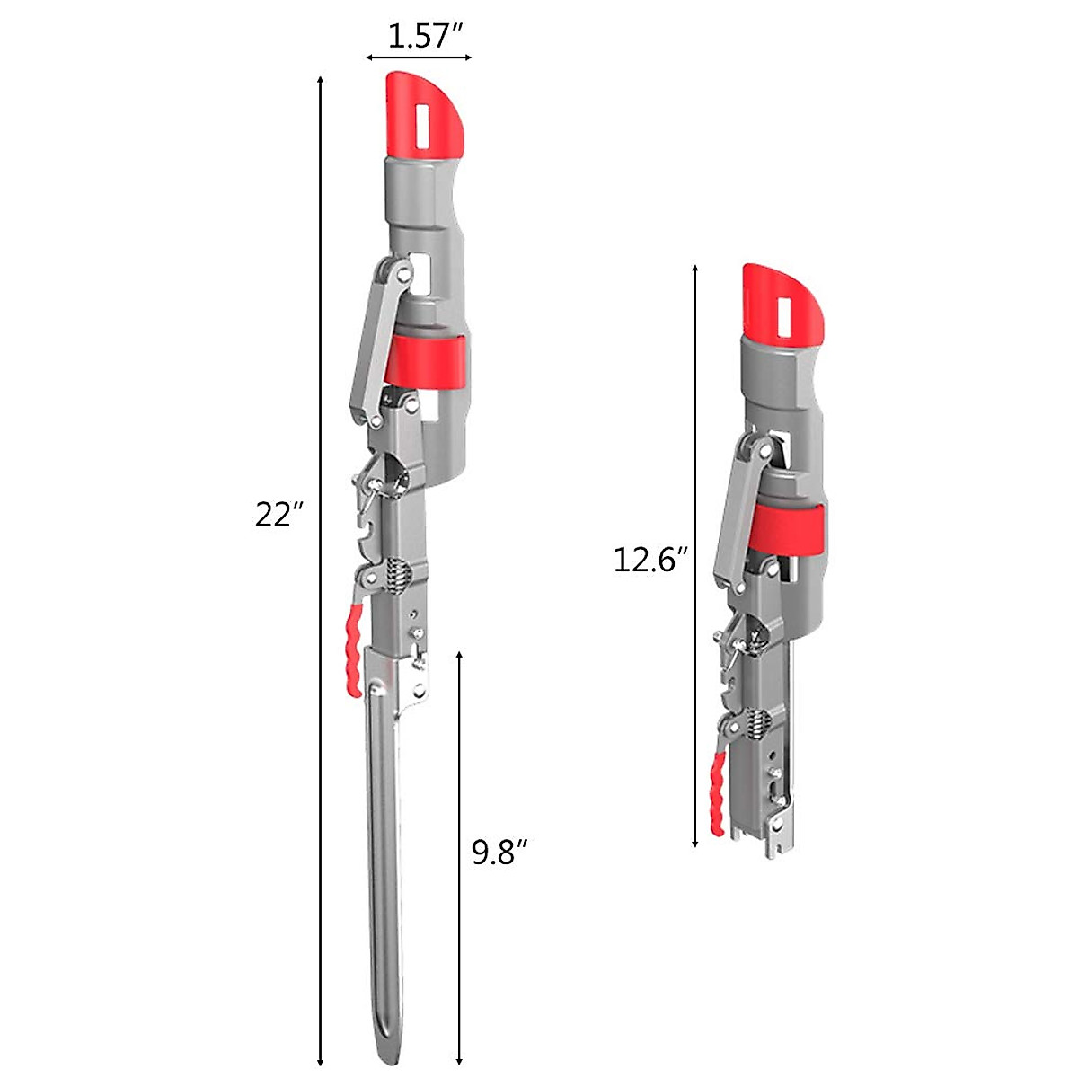 Wensdr 2 Packs Auto Spring Fishing Rod Holder Heavy Duty Stainless Steel Rod Stand 360 Degree Adjustable Fishing Rod Rack Stand