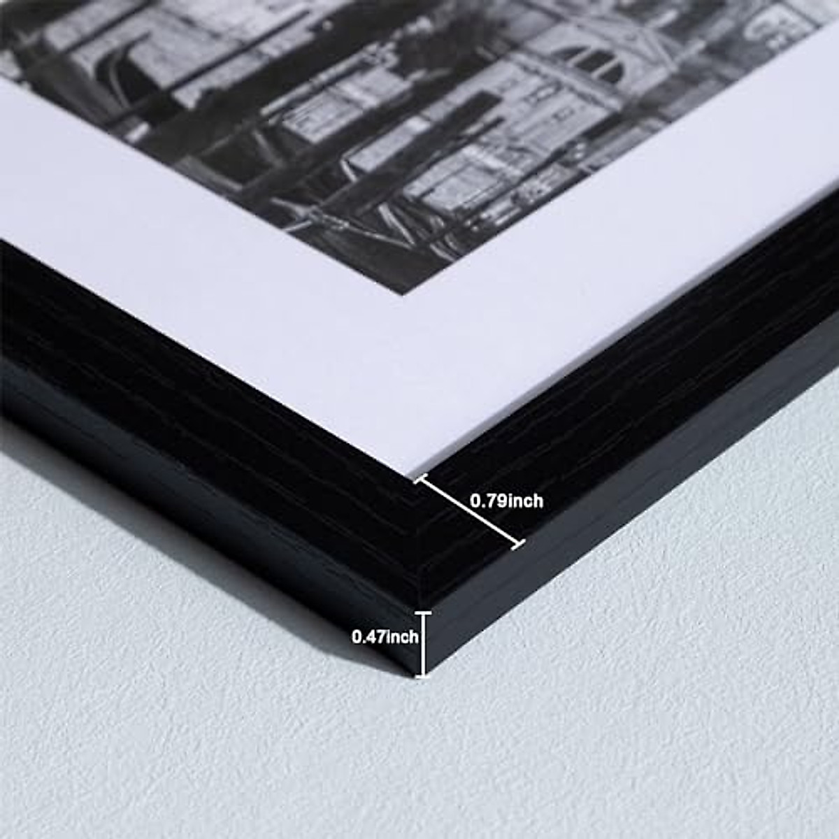eletecpro 10 Pack Picture Frames, Including 4Pcs 4x6, 4Pcs 5x7, 2Pcs 8x10 Picture Frames Collage Wall Decor or Tabletop Display, Multiple Sizes Gallery Wall Frame Set, Black