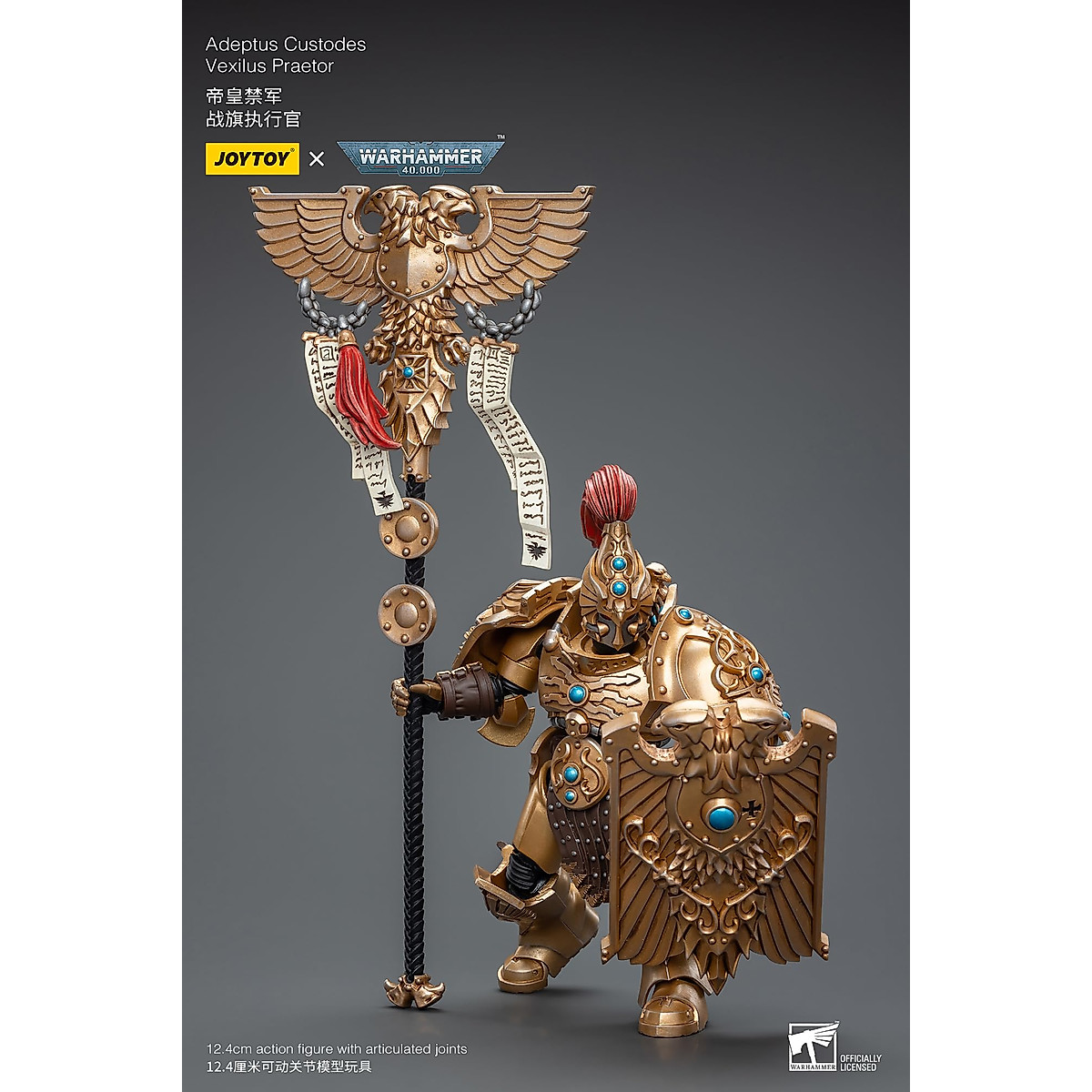 JoyToy Warhammer 40K: Adeptus Custodes Vexilus Praetor 1:18 Scale Action Figure