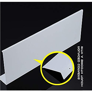 FHY White Metal Wall Mounted Floating Shelves Ledge,Space Saving Rustproof Aluminum Bathroom Shelf Wall Mount Shelving Extra Strong Floating Shelves Storage Rack(30CM,Pack of 1pcs)