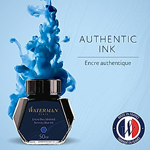 Waterman Fountain Pen Serenity Blue Ink Bottle 50ml