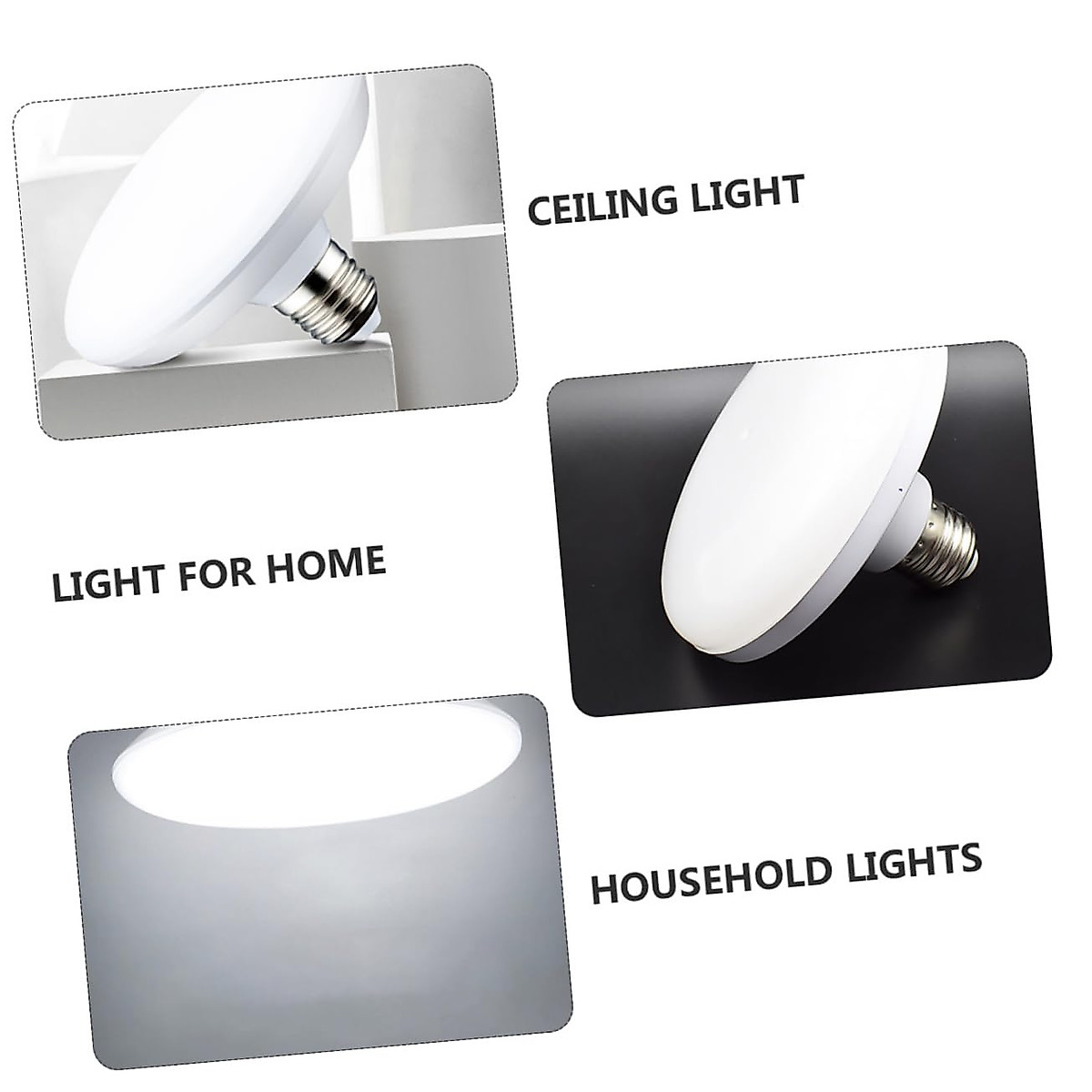 Housoutil 1pc LED Flying Saucer Light Kitchen Light Fixture White Ceiling Lamp Flat Lighting Fixture Ceiling Light Fixtures Round Chandelier White Flush Mount Ceiling Light Rond Light Round