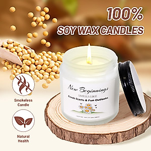 CAHOTO New Beginnings Gifts for Women, Daisy Gifts for New Start, New Home, New Job, Lucky Goodbye Gift, Going Away Gift, Farewell Gift, Break Up, Divorce Gifts for Coworker Employee Lady