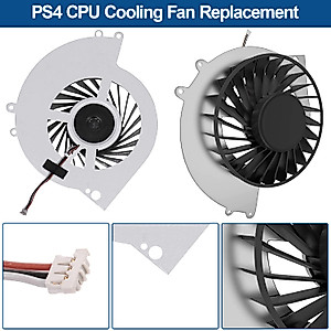 YEECHUN PS4 CPU Cooling Fan Replacement for Sony Playstation4 CUH-10XXA and CUH-11XXA KSB0912HE-CK2M 500GB(with Screwdrivers T8+T10,Thermal Paste,Spatula)