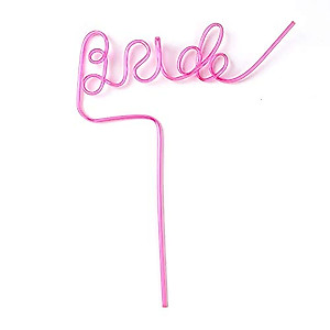 Bridal Party Straw - 1 Bride Straw - Bride To Be Gift - Sturdy and Reusable - Washable Straw - Bridal Shower Favors