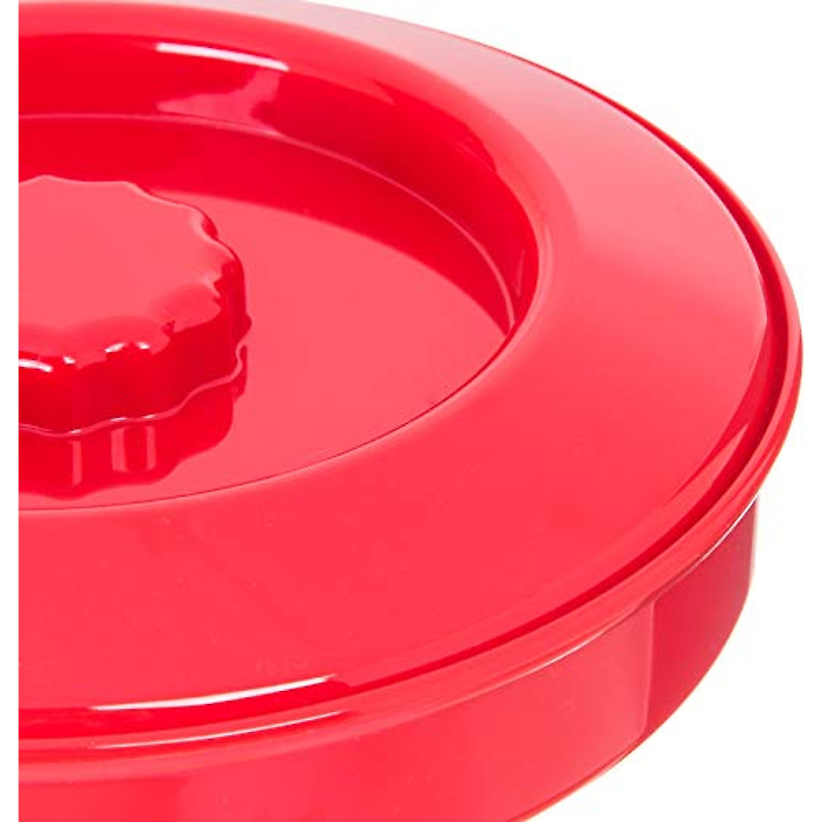 Carlisle FoodService Products 047005 Stackable Tortilla Server w/Lid, 7-1/4" / 2", Red