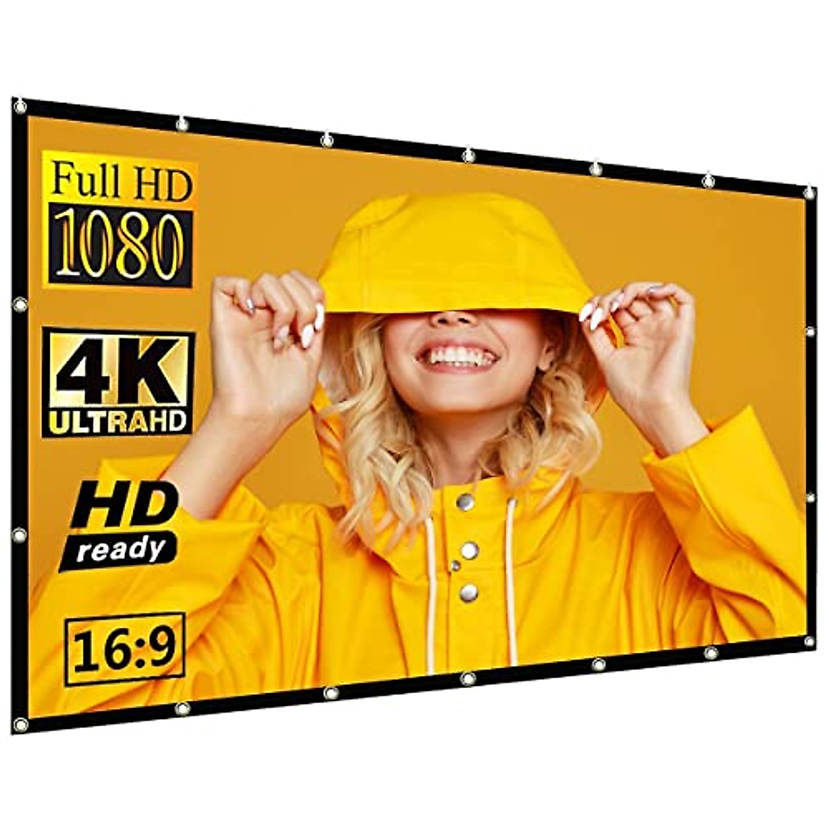 Mini WiFi Projector with 100 inch Screen Portable