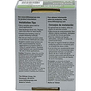 Power Pro 48581 Wood Screws, #8 x 2 Premium, Star Drive Indoor Cabinet Screws, Gold Yellow Zinc, 1lb Box