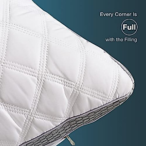 DCSTA Body Pillows for Adults Side Sleeper, Pregnancy Pillows for Sleeping, Maternity Pillow for Pregnant Women, Long Big Full Pillows for Bed, High Loft Quilted Body Pillow (21 x 54, White)