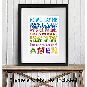 Religious Wall Art & Decor - Cute Christian Gifts for Kids Bedroom, Nursery, Little Girls, Boys, Toddlers Room - Spiritual Prayer Wall Decor - Faith God Wall Decor - Bible Verses Quotes Sayings