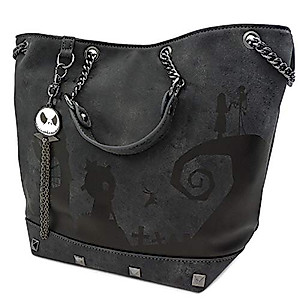 Loungefly x Nightmare Before Christmas Halloween Town Crossbody Bag, Grey, One Size