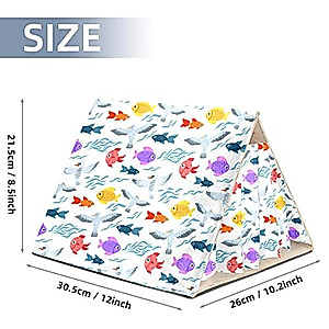Y-DSIWX Guinea Pig Hideout House Bed, Sea Life and Birds Rabbit Cave, Squirrel Chinchilla Hamster Hedgehog Nest Cage