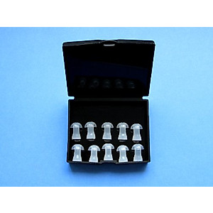 10 Small Soft Replacement Mushroom Domes Eartips Compatible with Axon F-998, F-139, F-136, F-16P F-16 F-18 F-22 F-28, K-36, A-3, X-136, X-168, V-93, V-99 BTE (Behind The Ear) and Pocket Hearing Aids