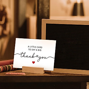 Gevinna Funny Thank You Card for Friends Family, Appreciation Card for Him Her, Thank You Gift for Teacher Boss, A Little Card To Say A Big Thank You