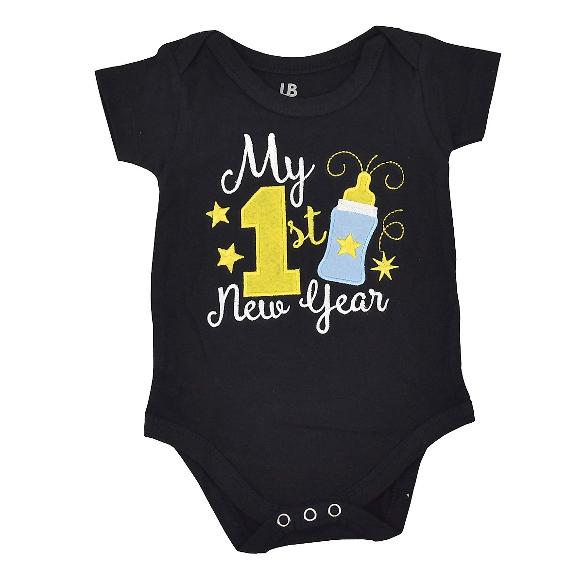 Unique Baby Unisex My 1st New Years Baby Outfit Layette Set (9 Months)