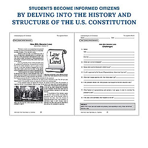 Mark Twain Understanding the US Constitution Workbook, Middle School History, Social Studies, American Civics and Government, Constitution of the United States, Classroom or Homeschool Curriculum