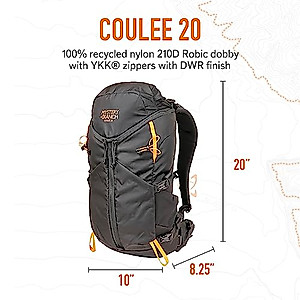 Mystery Ranch Coulee 20 Backpack - Lightweight Hiking Daypack, 20L, S/M, Black
