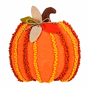 Cypress Home Beautiful Thanksgiving Fall Pumpkin Shaped Comfortable Pillow - 16 x 4 x 17 Inches Indoor/Outdoor Decoration for Homes, Yards and Gardens