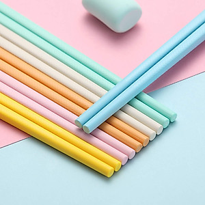 Dtdepth Fiberglass Chopsticks - 6 Pairs Pink Reusable Dishwasher Safe Chopsticks, Lightweight, Easy to Use, 9.48 Inch/24.1cm - Gift Set