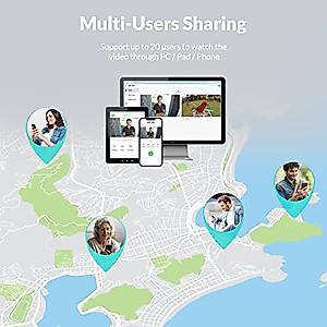 NETVUE Security Camera Outdoor, 1080P 2.4G WiFi Home Video Surveillance Waterproof Camera, Color Night Vision Wide View, Siren Alarm, Spotlight Camera, 24/7 SD Card Storage & Cloud, Support Alexa