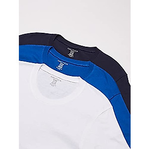 Nautica mens Cotton Crew Neck Polo-shirts - Multi Packs Polo Shirt, Peacoat/Cobalt/White, Large US