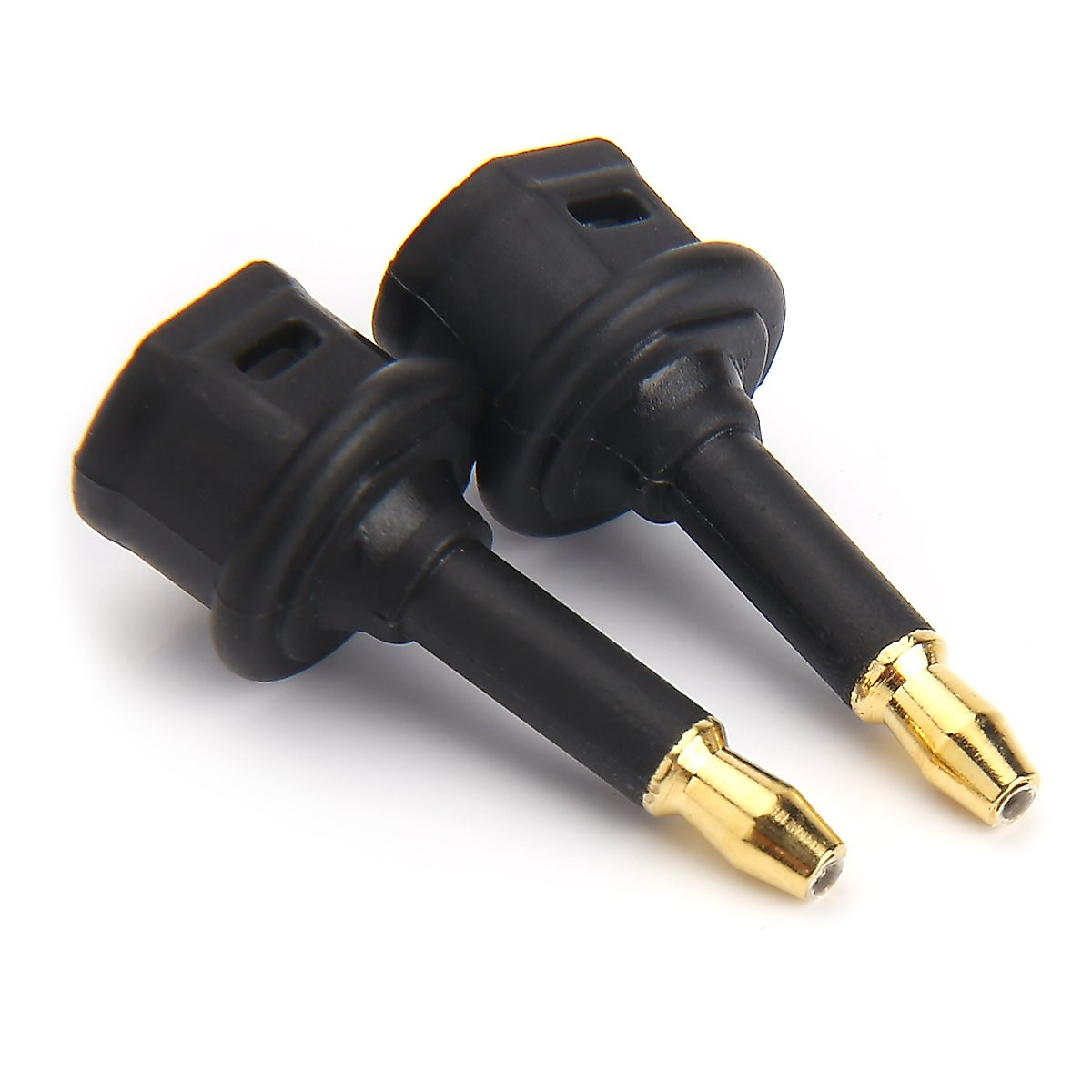 MOBOREST Digital Fiber Optic Toslink to 3.5mm Jack (Mini Toslink) Plug Adaptor Digital Optical for Audio (2Pack)
