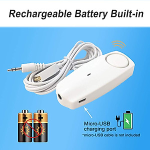 Water Alarm Sensor with 80dB Loud Sound WiFi Leak Detector, Overflow Leak Alarm, Remote Monitoring leaker for Water Heater Basement Sewage Pump, TUYA/Smart Life APP Notification